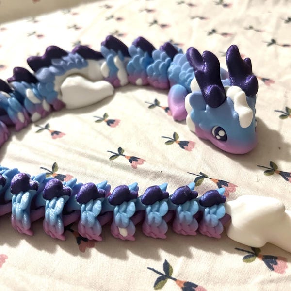3D Printed Articulated Bunny Fidget Toy | Flexi | Easter Gift for Kids ...