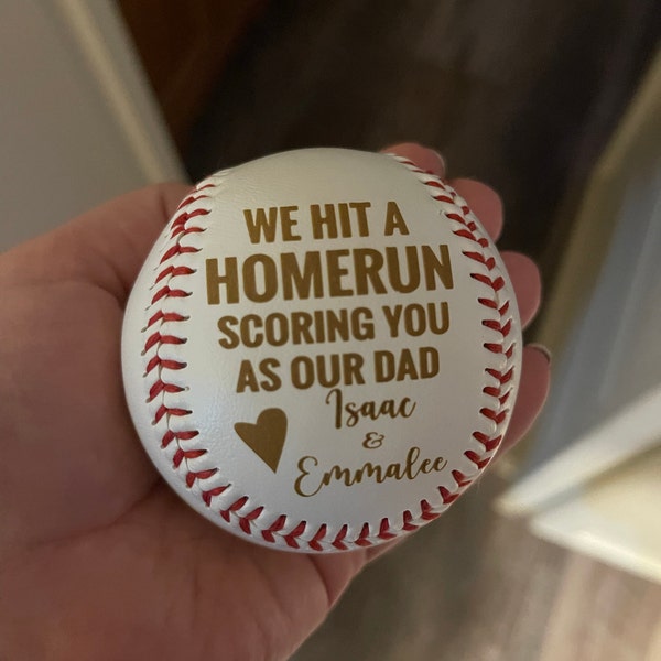 Fathers Day Baseball Personalized Gift - Etsy