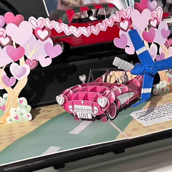 Paper Love Seal Pop up Card, 3D Popup Greeting Cards, for Mothers Day ...