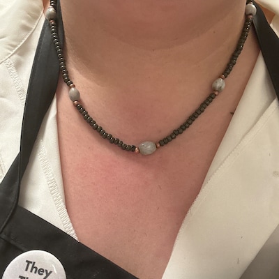 Cherokee Blue Clan Corn Bead Necklace - Etsy