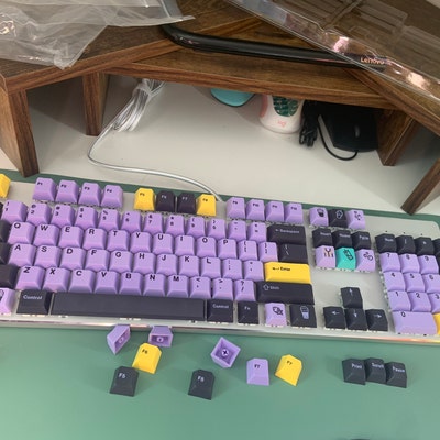 Taro Boba Bubble Tea Keycap Set 145 Piece Cherry Profile PBT Subdye - Etsy