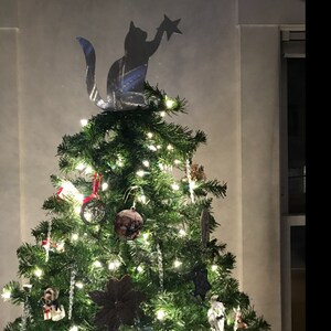 Kitty Cat, Cat Christmas, Tree Topper, Wreath Decor, Holiday Decoration ...