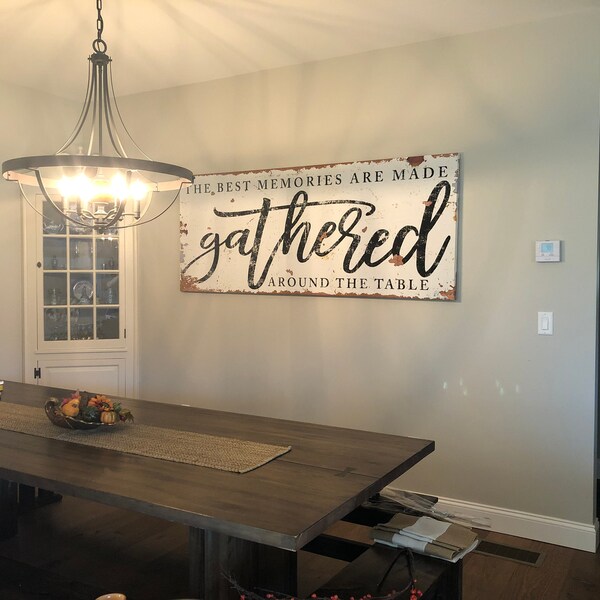 The Best Memories Are Made Gathered Around the Table Modern Farmhouse ...