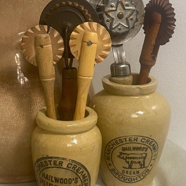 Vintage Small Wooden Butter Stamp / Mold - Etsy