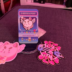 Cute Bee Puppycat Tempbot Vinyl Sticker Set Kawaii Cartoon | Etsy