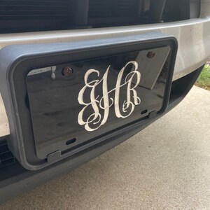 Custom black License Plate Car Tag Personalized | Etsy