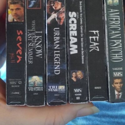 Retro VHS 90's Movies Mini Magnets Classic Cult Movies VHS Tape Covers ...