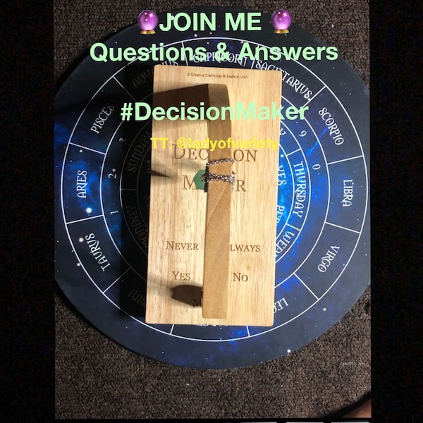 Wood Decision Maker, Birthday Gift, Funny Unique Gift, Office Desk ...