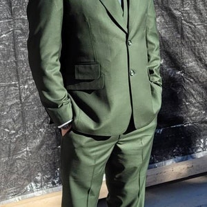 Elite Red Three Piece Suit Sophisticated Style the Rising Sun Store ...
