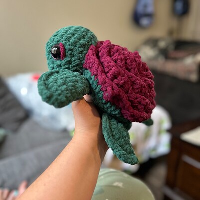 Rose Turtle Crochet Pattern PDF Download, Beginner Friendly Amigurumi ...