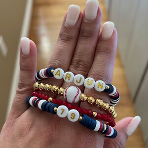 Personalized Sports Bracelets - Etsy