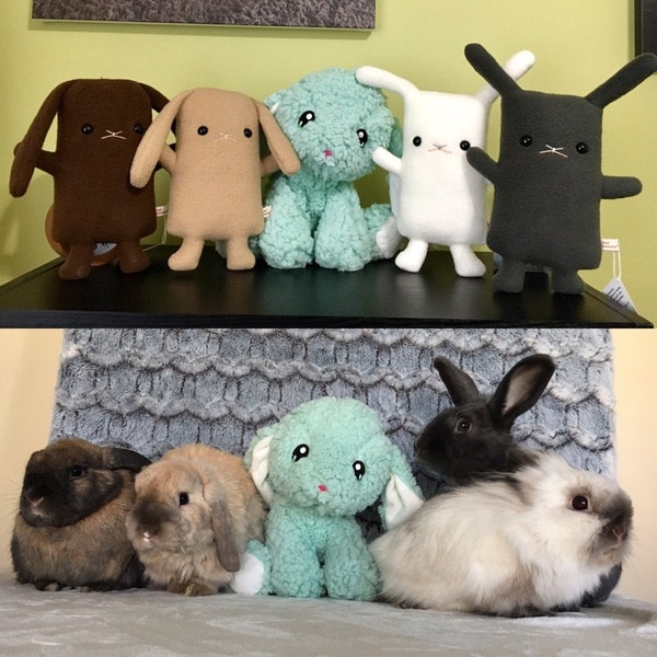 Stuffed Bunny Plush, Easter Bunny Stuffed Animal, Cute Rabbit Lover ...