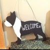 Boston Terrier Door Hanger, Dog Door Hanger, Dog Wreath, Boston Terrier ...
