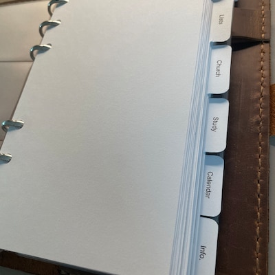 Planner Dividers A5 Printable PDF, PNG Editable Side Tab Template ...