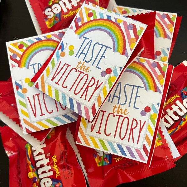 Taste the Victory Good Luck Printable Gift Tags, Conference State Title ...