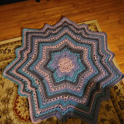 6-day Supernova Blanket Crochet Pattern by Betty Mcknit - Etsy