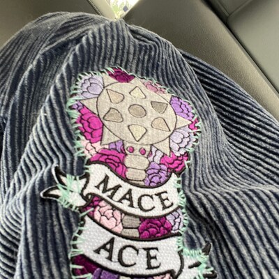 Mace Ace Embroidered Patch - Etsy