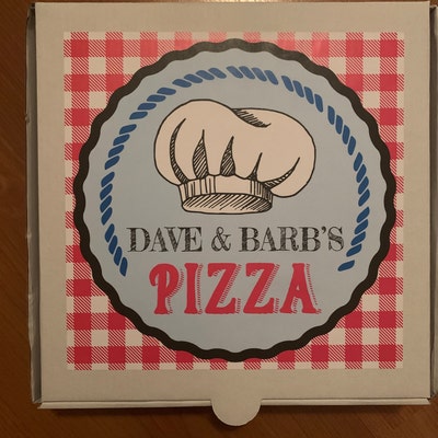 Pizza Box Sticker Only 8 X 8 PRINTED - Etsy
