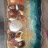 Resin Tray With Seashell Embelishments . - Etsy