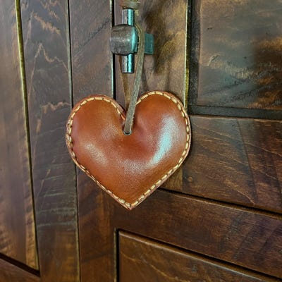 Star Leather Christmas Tree Ornament Holiday Handmade Unique - Etsy