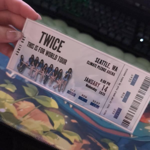 Personalized TWICE Concert Ticket | Physical Souvenir Ticket - Etsy