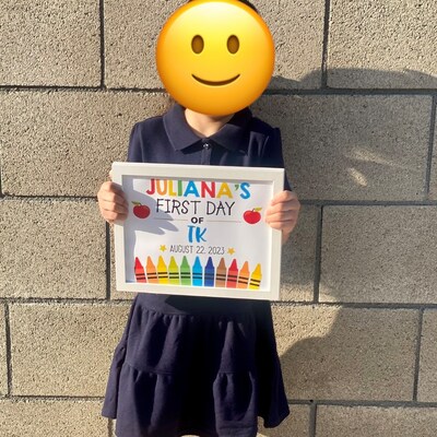 Editable First Day of School Sign, Printable Sign, Personalized School ...