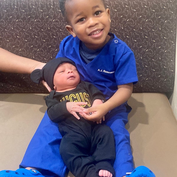 Personalized Monogrammed Kids' Scrubs, Child's Scrub Set,baby Scrubs ...