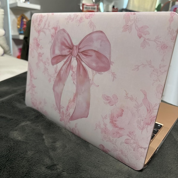 Pink Bow New MacBook Case, Apple Laptop Case,2025macbook Air15/13 Pro ...