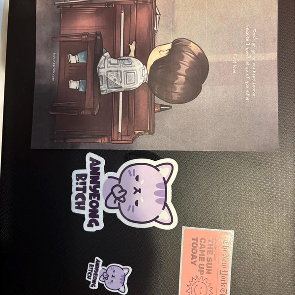 Jimin and Yoongi Rookie Actor of the Year Gold Frame Vinyl Waterpoof ...