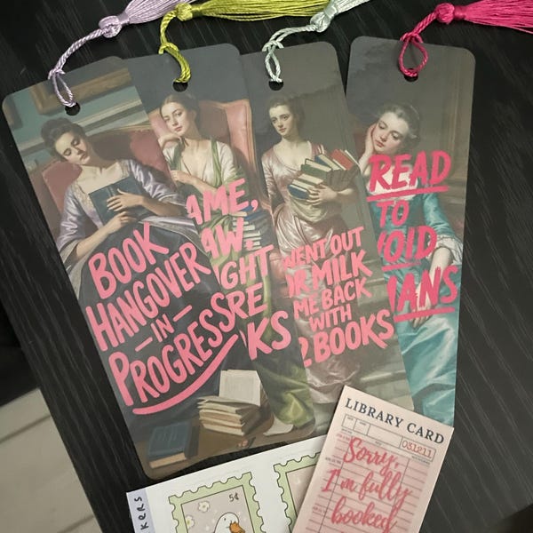 Funny Vintage Bookmarks, Sarcastic Quotes Bookmark Set, Reading Humor ...