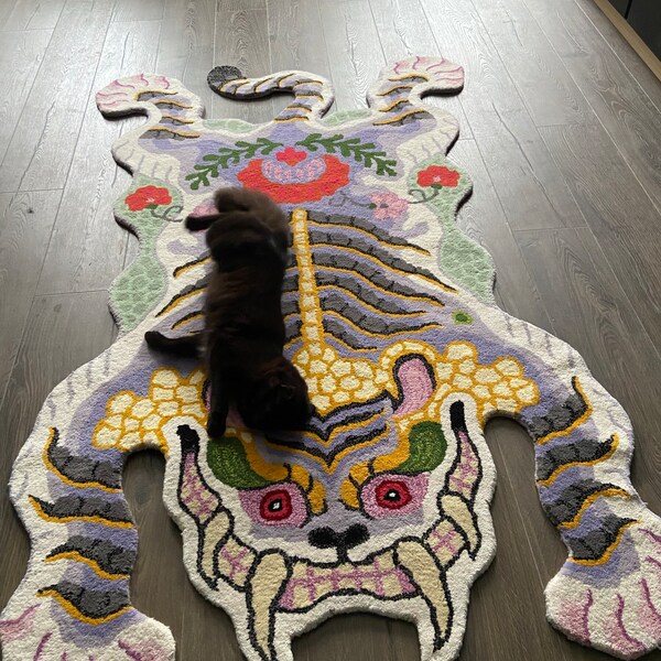 Squirrel Rug Kids Rugs Animal Rug Hand Tufted Rug Carpet Kids Room ...