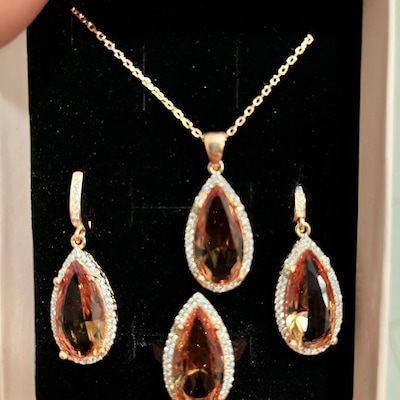 Zultanite Stone Jewelry Set, 925 Sterling Silver Jewelry Set, Color ...