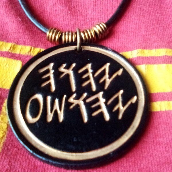 Leather Necklace PALEO HEBREW Name Father and Son YHWH Yahusha ...