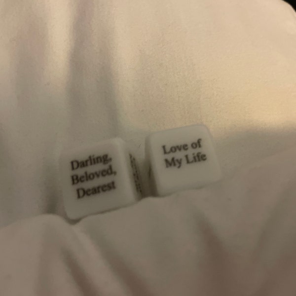 Custom Pair Dice / Text on All Six Sides /numbers, Letters or Logos ...