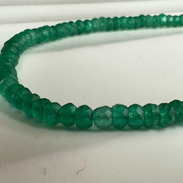 Natural Emerald Beads 10 to 1000 Pieces 4 Mm Size Zambian Cut Faceted ...