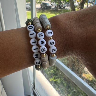 Heart Bead Bracelet Chunky Heart Emoji Bracelets for Kids Gen Z Jewelry ...