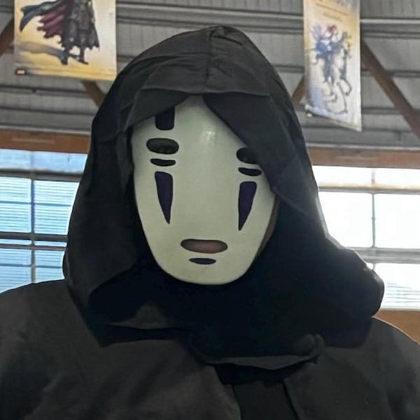 Kaonashi No-face Mask: 3D Printed, Hand-painted, Spirit Away Cosplay - Etsy