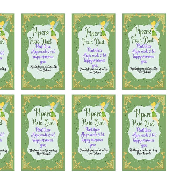 Editable Pixie Dust Tags, Printable Cruise Pixie Dust Tag, You Have ...