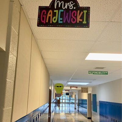 Custom Teacher Sign, Teacher Desk Sign, Teacher Name Plate for Desk ...