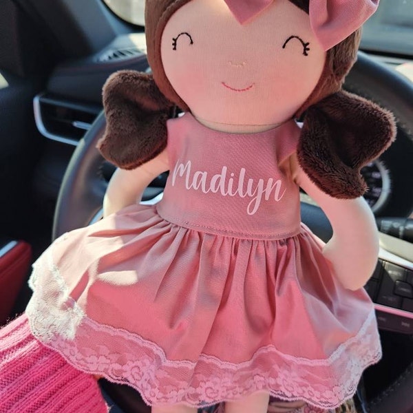 Handmade Rag Doll, Design Your Own Doll, Custom, 40cm (16”), Dress up ...