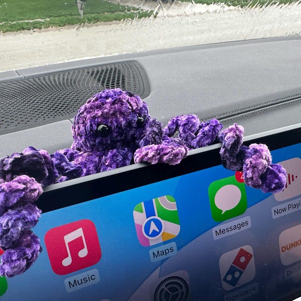 Crochet Velvet Octopus Plush - Etsy