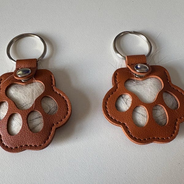 Pet Hair Memorial Charm, Personalized Pet Hair Keepsake Holder for Dog ...