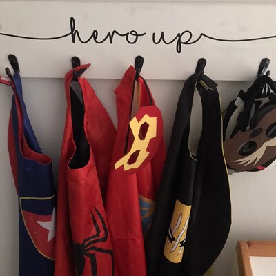 3D Kids Dress up Clothes Rack 24 Super Hero Decor Kids Costume Rack ...