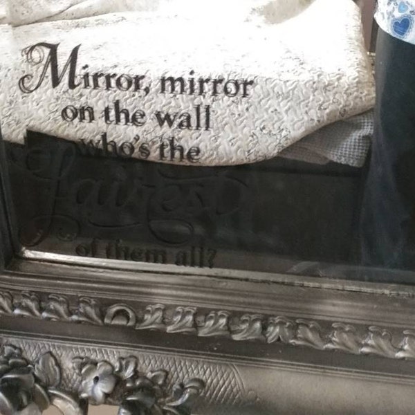 Mirror Mirror Decal | Mirror, Mirror on the Wall Who's the Fairest of ...