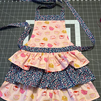 GIRLS APRON, Apron PATTERN, Little Girls Ruffle Apron, Four Sizes ...
