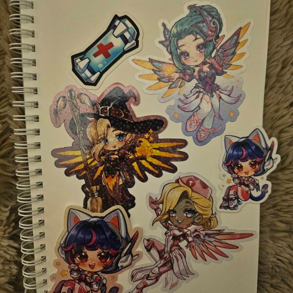 Mercy Zombie Doctor Overwatch 2 Sticker | 4" Chibi Mercy | FANMADE Ow2 ...