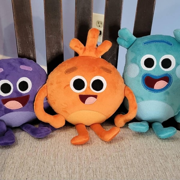 Abby Hatcher Bozzly Plush Toy, Bozzly Stuffed Animal, Bozzly Custom ...