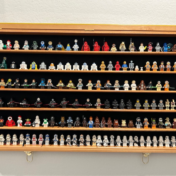 180 Mini Figures Display Case Cabinet Minifigures Figurines Small ...