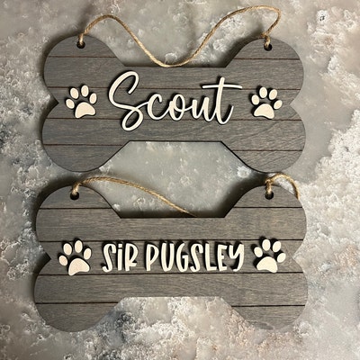 Personalized Wood Crate Sign /personalized Pet Gift / Custom Pet Name ...