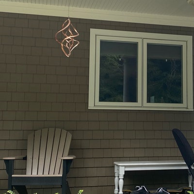 Infinity Copper Sculpture, Wind Spinner, Garden Art - Etsy